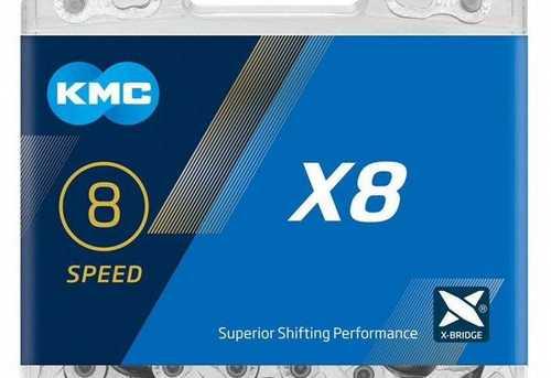 Цепь велосипедная KMC X8 на 8 скоростей