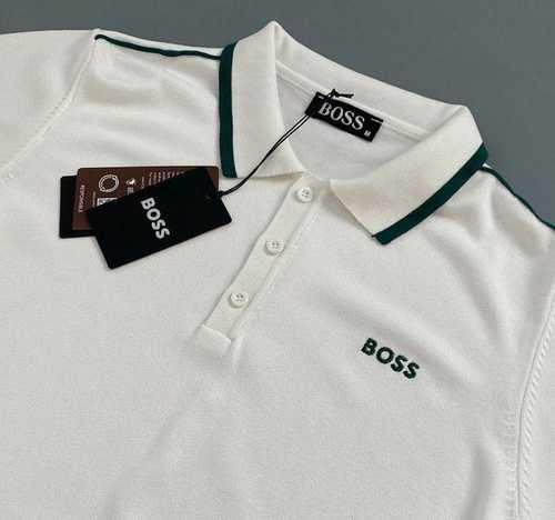 Мужское polo hugo boss белое