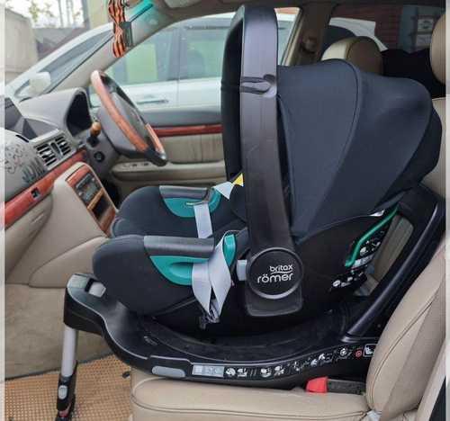 Автолюлька с базой britax romer