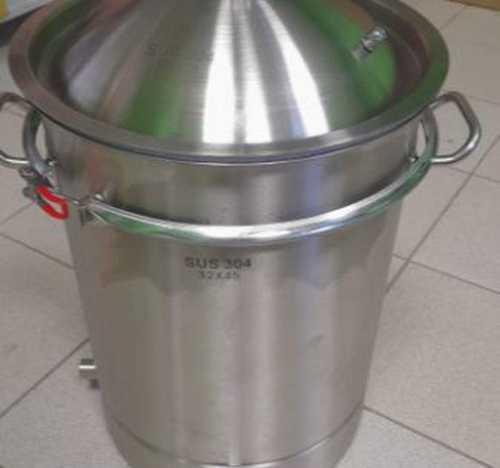 Люкс 36л выход 2"с краном и заглушкой