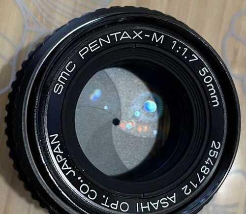 Объектив SMC Pentax 1:1.7 50мм