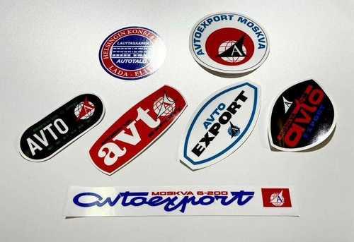 Коллекционная надпись-наклейка Avtoexport-Moskva
