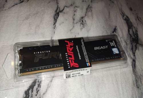 Оперативная память Kingston Fury Beast DDR4 16Gb