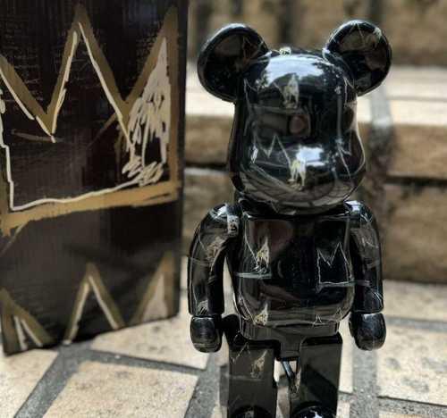 Bearbrick мишка черная корона 400% 28 см