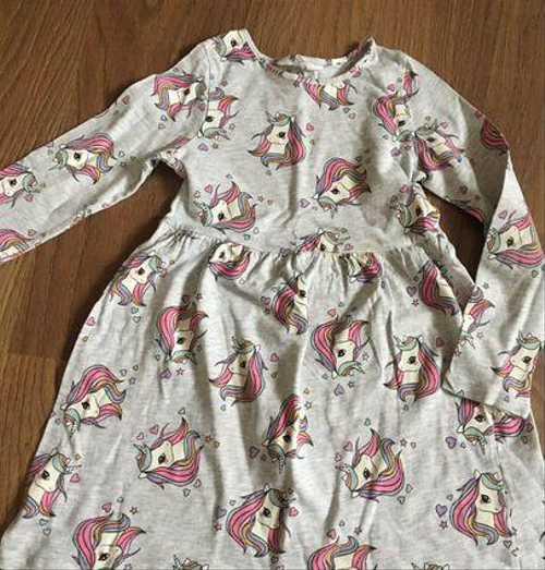 Платье единорог hm