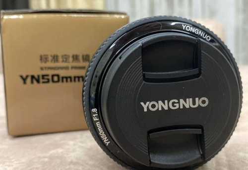 Объектив yongnuo 50mm f1.8