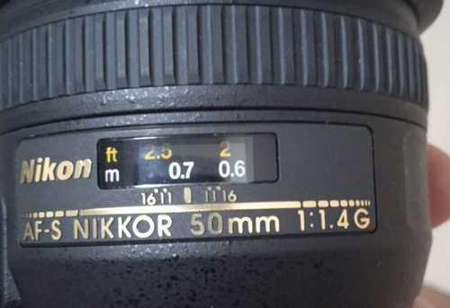 Объектив nikon AF -S 50mm 1:1.4 G