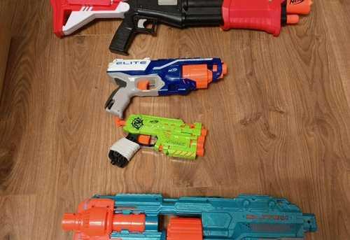 Nerf дробовики и пистолеты