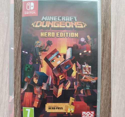 Картридж на nintendo switch Minecraft dungeons