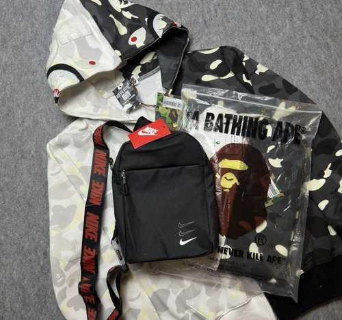 Толстовка Bape   Сумка Nike