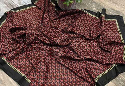 Шелковый платок Michael Kors черный с красным