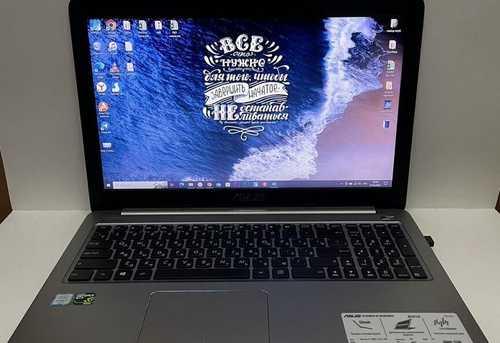 15.6" ASUS K501U, 1000 ГБ, Core i7-6500U, RAM 8 ГБ, GeForce GTX 950M 2 ГБ