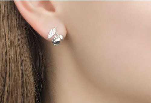 Серьги серебряные детские