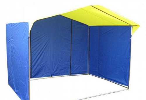 Палатка Митек Домик 2.5х1.9 желто-синий