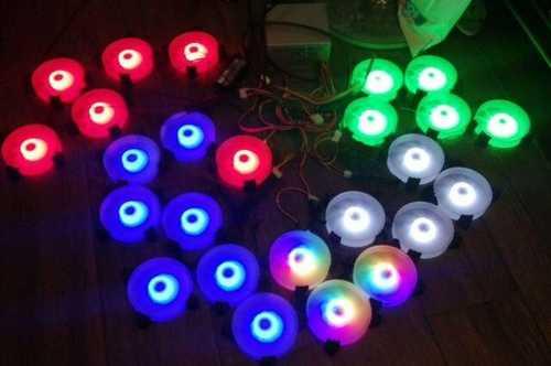 Новые вентиляторы LED 12 см разных цветов