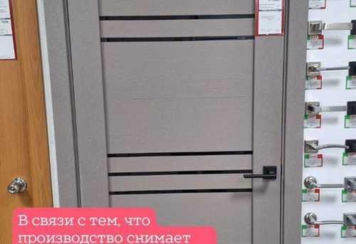 Межкомнатная дверь с выставки софт серый на 800