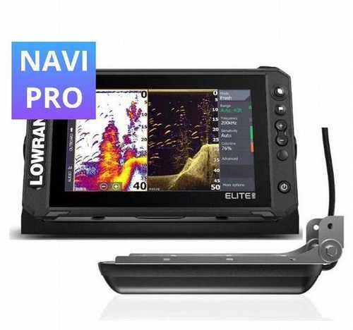Lowrance Elite FS 9   датчик 3-in-1. RUS