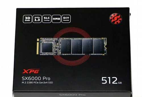 512 гб SSD M.2 накопитель adata XPG SX6000 Pro