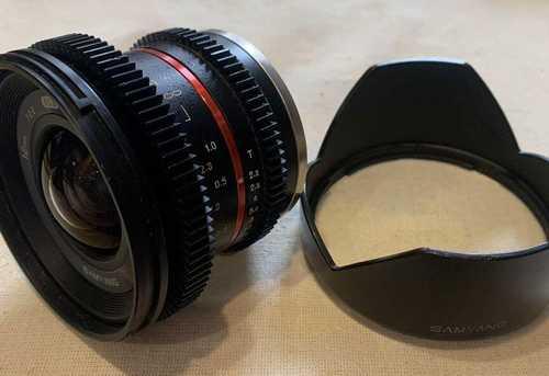Объектив Samyang 12mm t 2.2 для Sony E