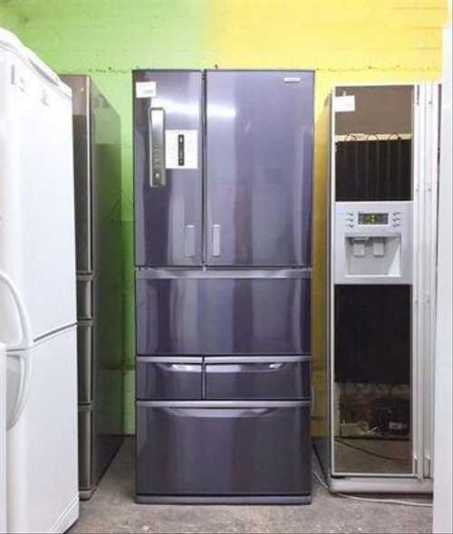 Холодильник металлик широкий Toshiba