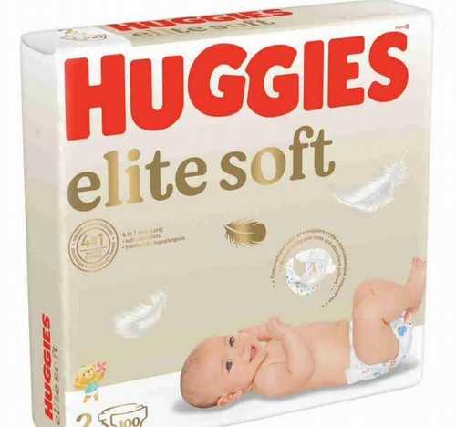 Подгузники huggies elite soft 2