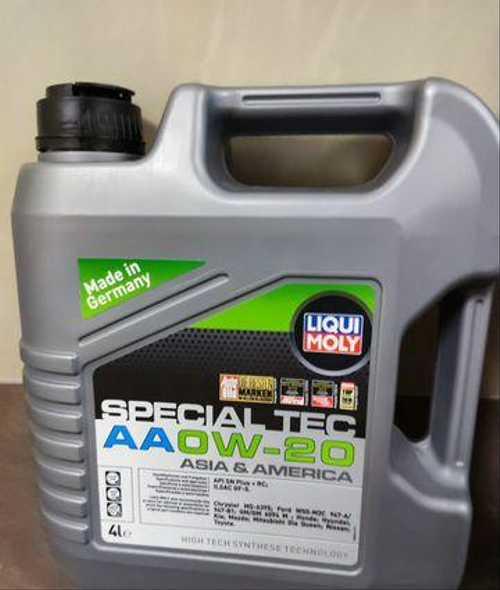 Liqui moly Special Tec AA 0W20, 4л