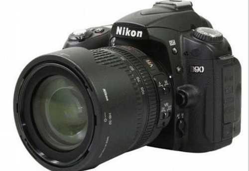 Зеркальный фотоаппарат nikon d90+ объектив 50/1,8