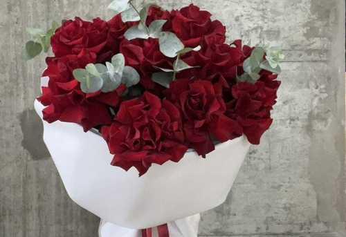 Букет гигант из красных роз