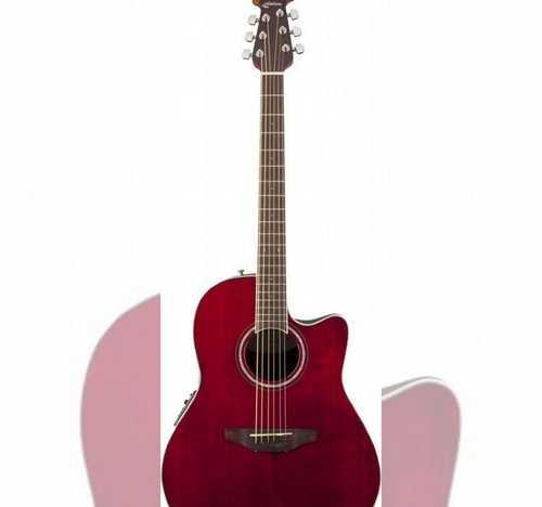 Ovation CS24-RR Celebrity Standard Mid Cutaway Ruby Red электроакустическая гитара с вырезом