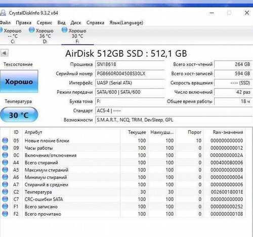 SSD AirDisk 512Gb