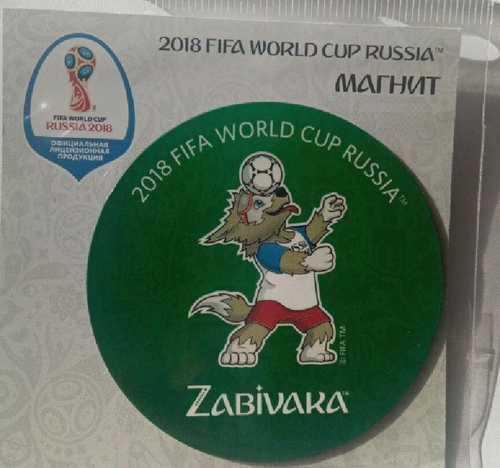 Магнит FIFA-2018 волк Zabivaka (Забивака)