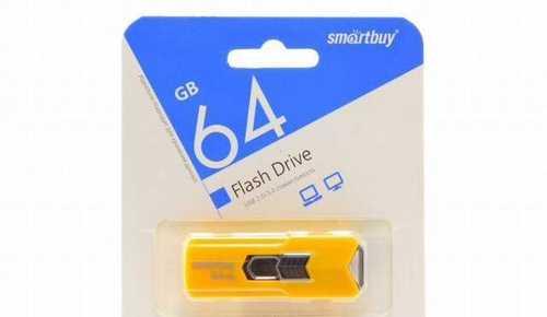USB флешка 64GB SmartBuy Stream Yellow