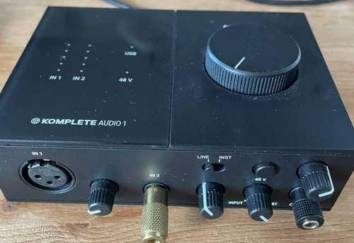 Native instruments komplete audio 1