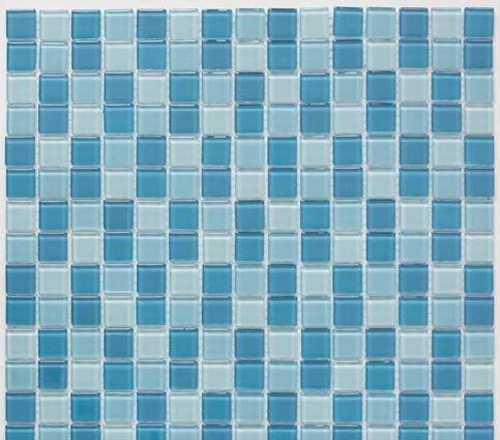 Мозаика Alzare Cristal blue SKY (2x2) 32.5x32.5