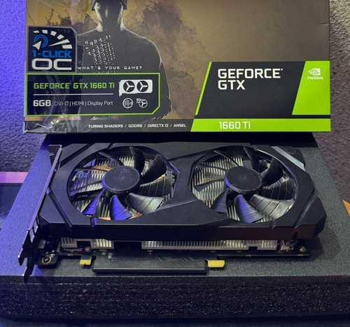 Видеокарта KFA2 GeForce GTX 1660 TI 6GB 1-Click OC