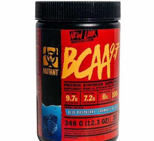 Аминокислоты Mutant bcaa 9.7, 348 г, голубая малин