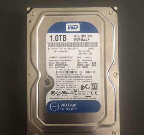 Wd Blue жесткий диск 3.5 1tb