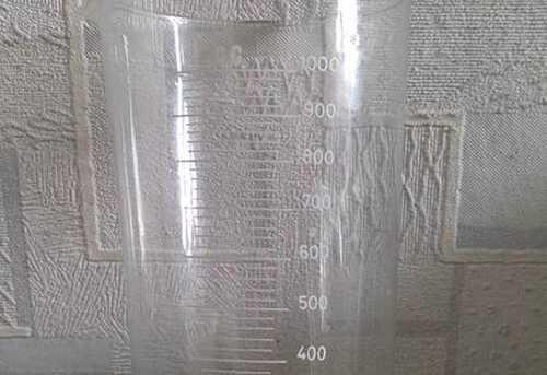Стеклянный мерный стакан 1000 мл