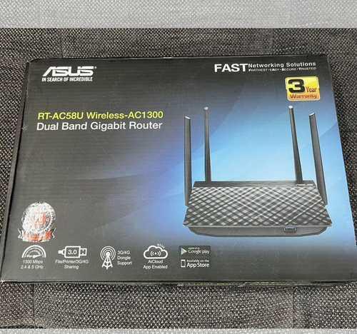 Wifi роутер (маршрутизатор) asus rt-ac 58 u