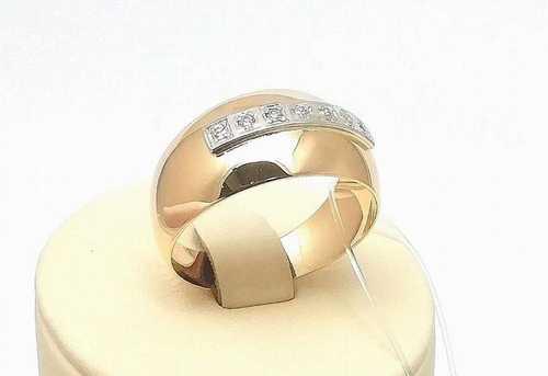 Золотое кольцо из красного золота 585 пробы, встав