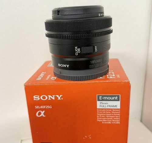 Объектив Sony FE 40 2.5G