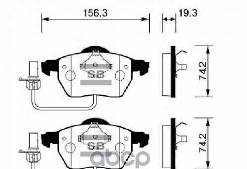 Колодки торм.пер. audi A4 00- A6 01- Saab 9-5 0