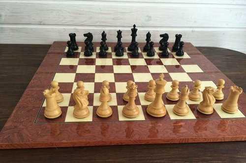 Шахматы Staunton Pattern + доска Ясень и Клён