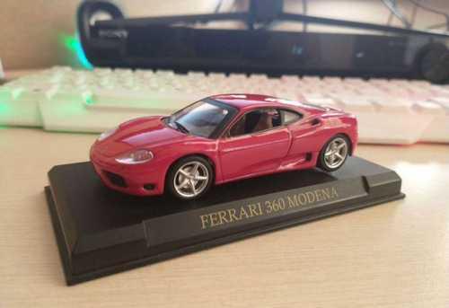 Модель автомобиля ferrari 360 супер кары