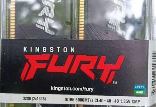 Новая память DDR5 32gb 6000 Kingston fury