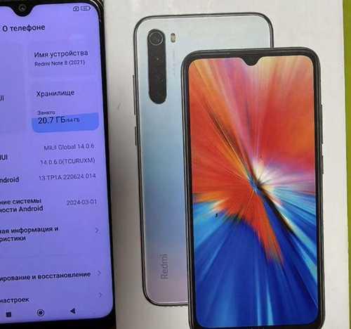 Xiaomi Redmi Note 8 2021, 4/64 ГБ