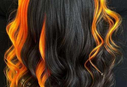 Волосы для цветного наращивания