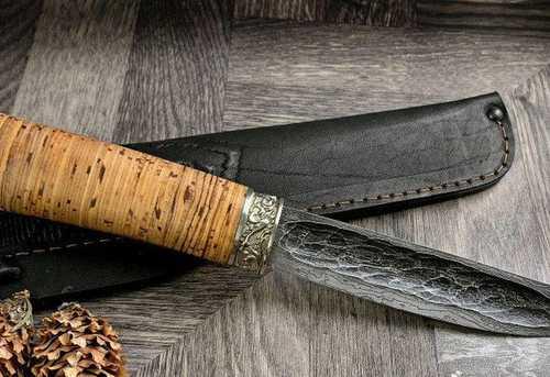 Нож "Якут-2", клинок Дамасская сталь, рукоять бере