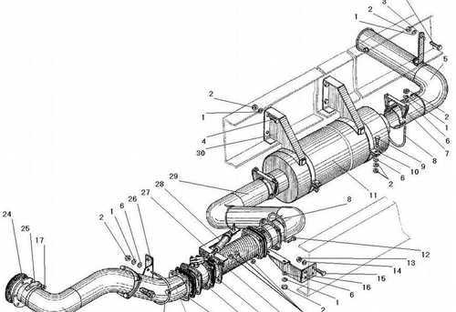 Система выпуска газов Урал 5323