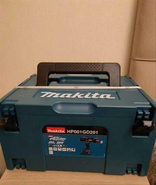 Ударная дрель-шуруповерт Makita HP001GD201, Новый